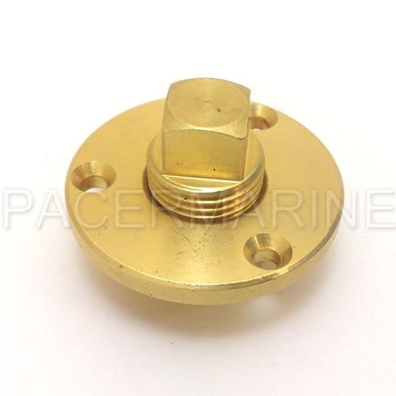 Brass Drain Bung & Socket – Screw Type 25mm – Pacermarine