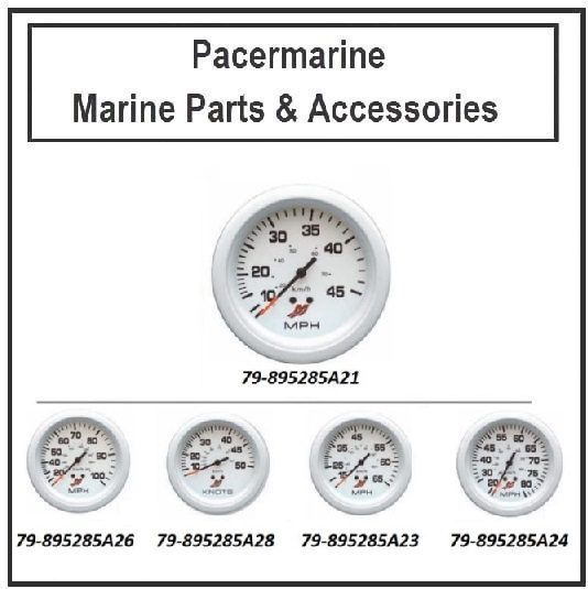 Mercury/ Mariner Genuine Flagship Speedometer White Face – Pacermarine