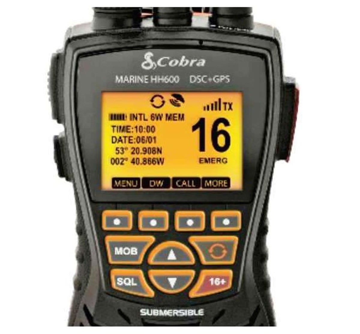Cobra MR HH600E GPS DSC Blutooth Handheld VHF Radio – Pacermarine