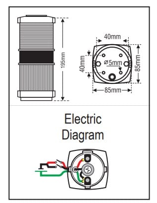 LED 3 Color Tri combination Navigation Light 12V – Pacermarine