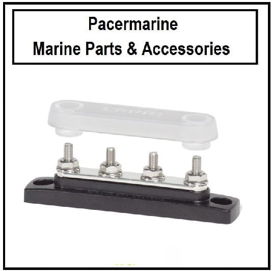 Common 100A Mini BusBar – 4 Gang with Cover – Pacermarine