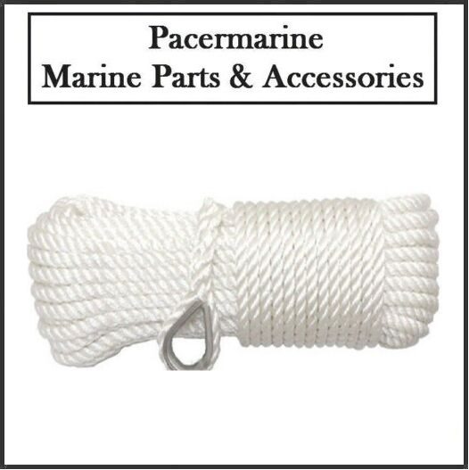 Anchor Warp – 3 Strand Polyester white 10mm x 30m – Pacermarine