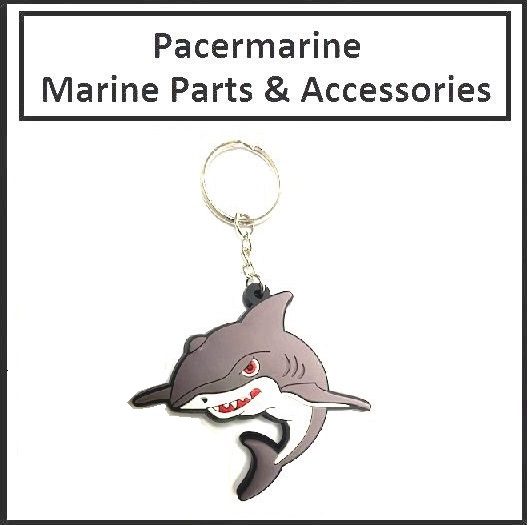 Nautical Rubber keyring Shark – Pacermarine